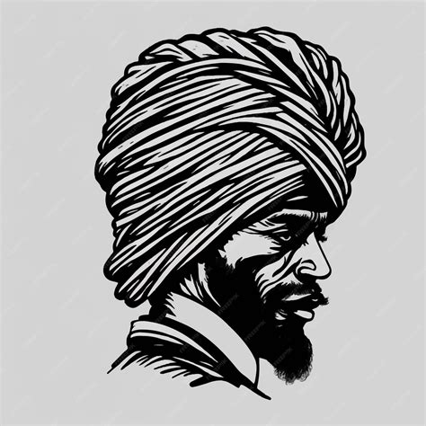 Premium Vector Turban Vector Illustration White Background