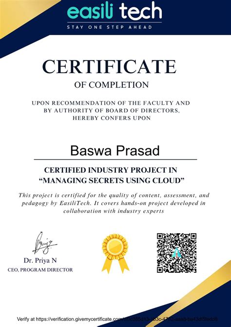 Basava Prasad On Linkedin Me And My Groupmates Got The Certificate For The Final Year Project