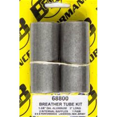 Bart Wheels 68800 3 In Long Breather Tube Kit Aluminum