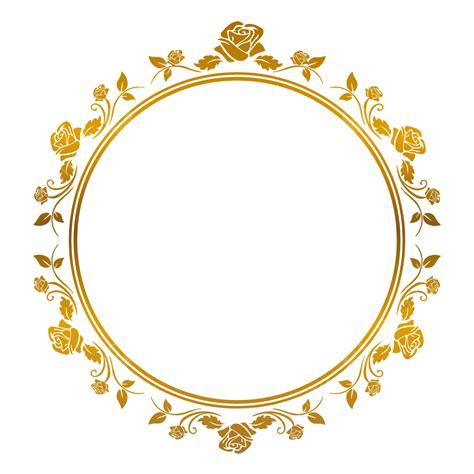 Ornament Luxury Frame Vector Hd Images Golden Circle Frame With Luxury