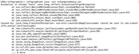 Jar exécutable qui ne fonctionne pas sur un Mac par HugoAngers1 page