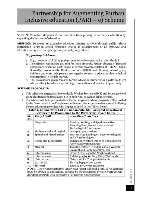 Pdf Partnership For Augmenting Rurban Inclusive Education Pari E