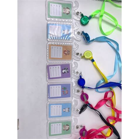 Porta Crachá Cordão Bilhete Cartões Ultra resistente estudante Shopee Brasil