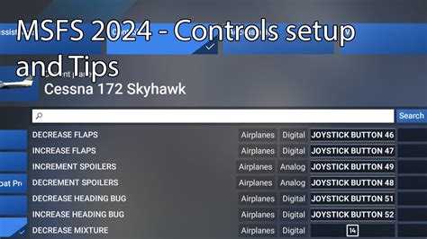 Msfs 2024 Controls Setup And Tips Youtube