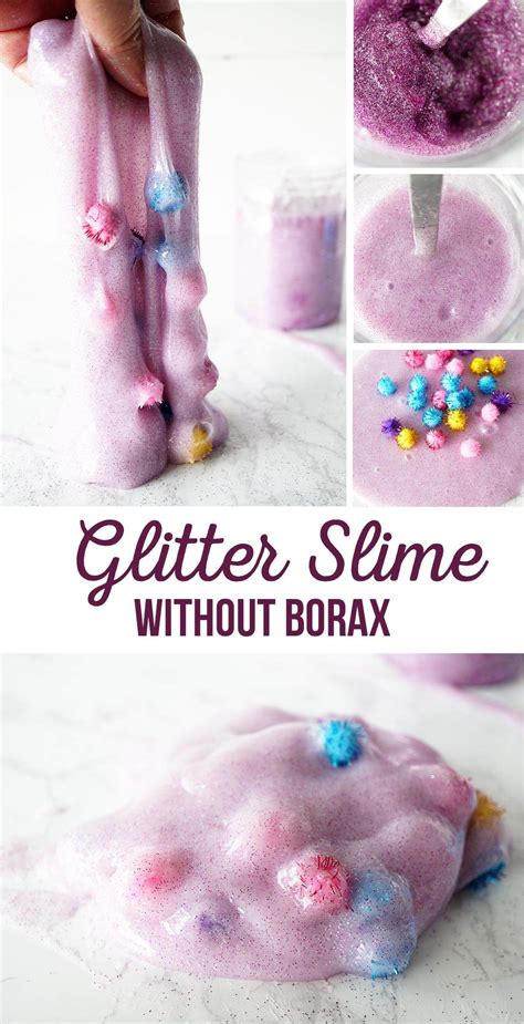 Glitter Slime Recipe Without Borax The Crafting Chicks