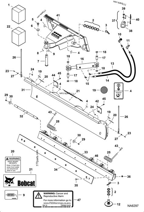 7207862 Snow Blade Heavy Duty 96 Bobcat Spare Part