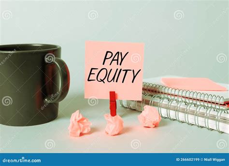 Conceptual Display Pay Equity Conceptual Photo Eliminating Sex And