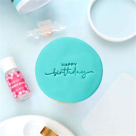 Happy Birthday Tiny Text Stamp — Sweet Sticks