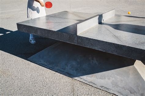 Monoliths Ok Point Step Up Ko Concrete Ping Pong Tables By Laith Mcgregor And Murray Barker