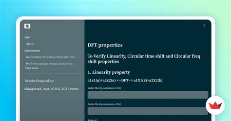 Determine Linearity Circular Time Shift Property And Circular Frequency