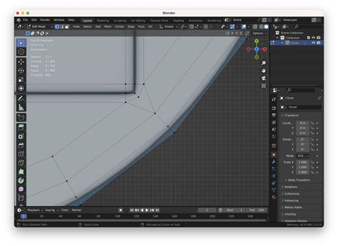 Blender Modeling Tip Quad 구성 문제 GIS Developer