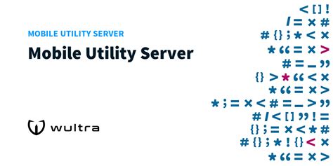 mobile utility server wultra developer portal