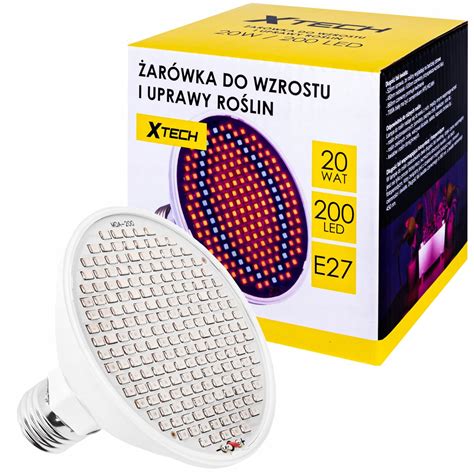 Żarówka Do Wzrostu Uprawy Roślin E Led W Xtech Sklep EMPIK