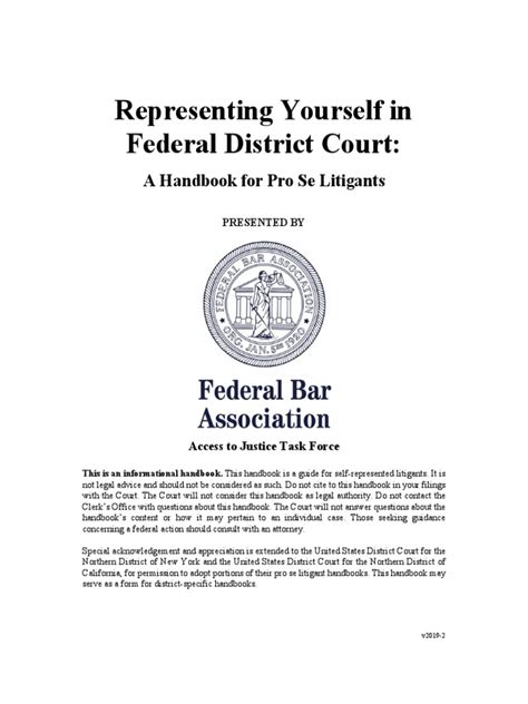 pro se handbook pdf pro se legal representation in the united