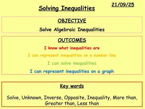 Solving Linear Inequalities In One Variable Ppt
