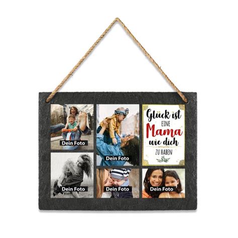 Schiefersteintafel mit Foto für Mama bedrucken 15 x 20 cm PRINT R