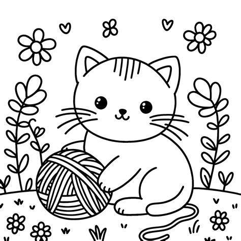 Gatos Para Colorear 6 Imagenes Educativas