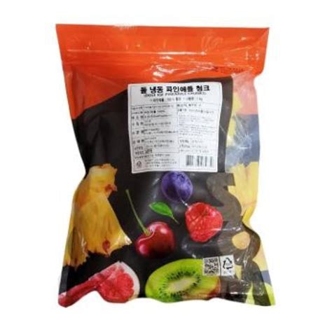 돌냉동파인애플청크 1kg솜인터내셔널주 배민스토어