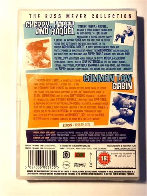 Russ Meyer Cherry Harry And Raquel Common Law Cabin Dvd Newsealed