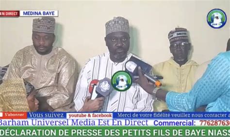 Medina Baye Dr Abdourahmane Diouf Fâche Les Petit Fils De Baye Niass