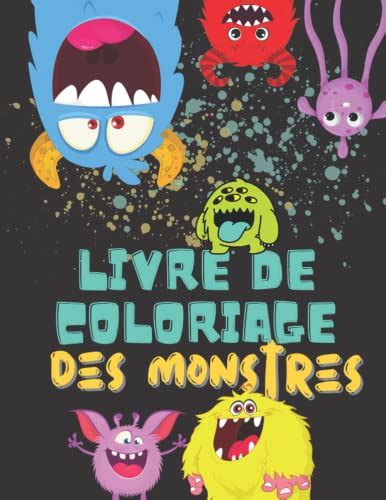 Livre de coloriage de monstres pour les enfants pages à colorier avec
