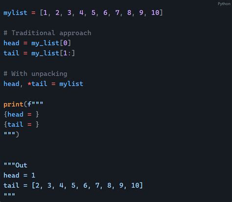 Daily Python Unpacking
