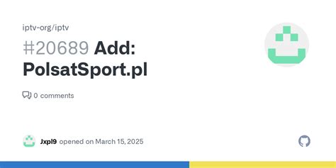 Add Polsatsportpl · Issue 20689 · Iptv Orgiptv · Github