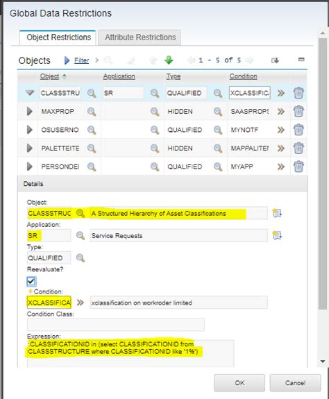 Limit Classification In Sr Conditionally Ibm Maximo Ibm Maximo Implementation And Configurations