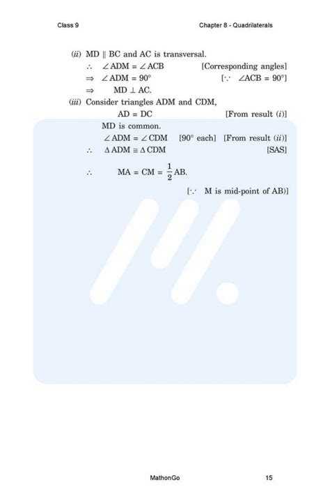 Ncert Solutions For Class 9 Maths Chapter 8 Exercise 82 Mathongo