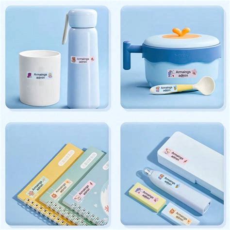 Personalized Waterproof Name Stickers For Office Use Durable Custom