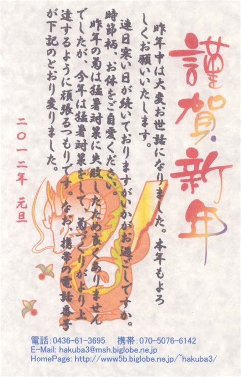 菜園の四季と菊づくり日記 明けましておめでとうございます 2012 01 01