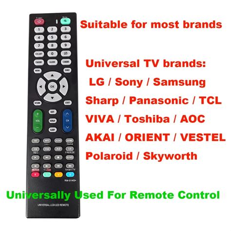 New Model Of Universal Remote Controller For Led Lcd Smart Tv Remote Code 014s Shopee