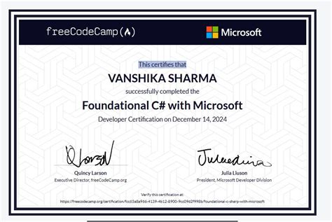 Microsoft Csharp Certification Softwaredevelopment Growthmindset Learningjourney