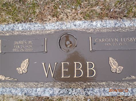 Carolyn Elizabeth Lusby Webb 1935 2015 Memorial Find A Grave