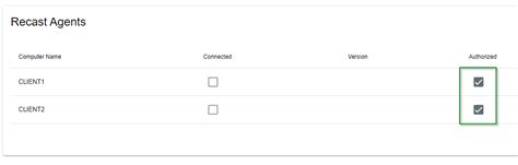 Recast Agents Not Authorized Recast Docs