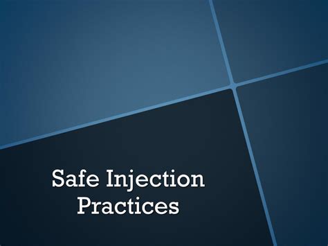 PPT Safe Injection Practices PowerPoint Presentation Free Download ID