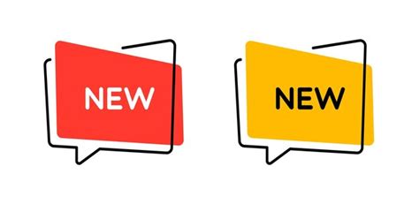 Premium Vector Flat Trendy Geometric New Bubble Label