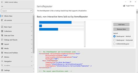 ItemsRepeater Controls Have Useless Scrollbar Issue Microsoft WinUI Gallery GitHub