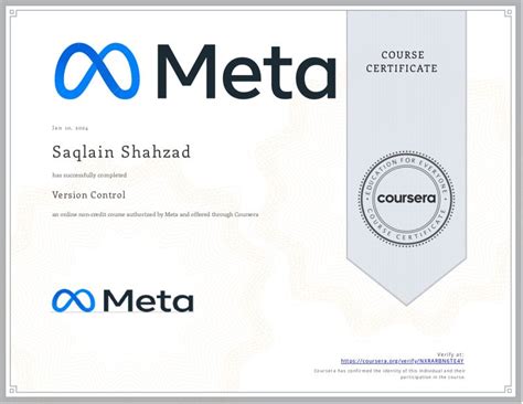 Completed Version Control Systems Course On Coursera Saqlain Shahzad