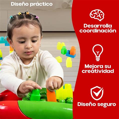 Vagón Didáctico Infantil Con 30 Bloques De Construcción