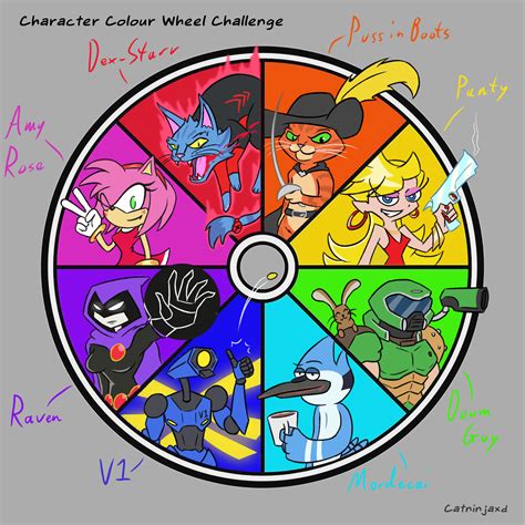 Character Colour Wheel Challenge By Catninjaxd On Newgrounds