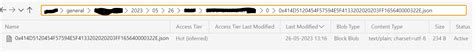 Azure Wild Card Character Behavior During Read Stream Meta Files