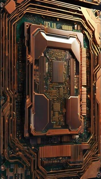 Premium Ai Image Advanced Technology On Cpu Processor Background For Advertising In Sci Fi And
