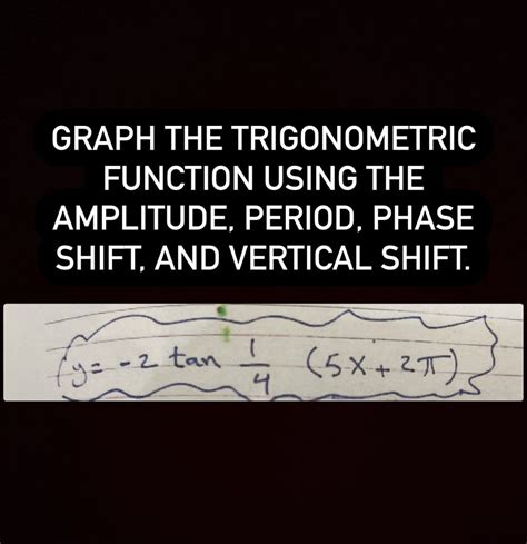 Answered Graph The Trigonometric Function Using Bartleby
