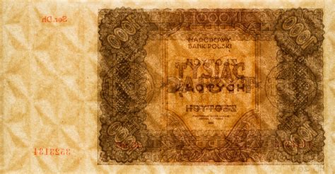 Banknot 1000 złotych | Muzeum Papiernictwa w Dusznikach-Zdroju