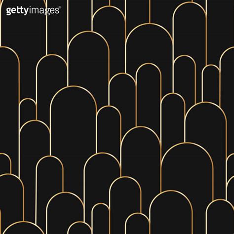 Boho Arch Seamless Pattern Geometric Art Deco Simple Background