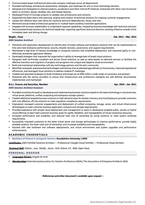 Aws Solution Architect Resume Examples And Template With Job Winning Tips