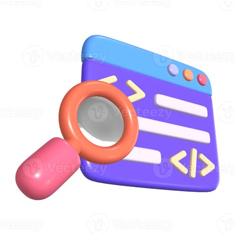 Inspect Element 3d Illustration Icon 44428360 Png