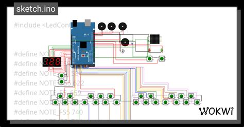 Piano Wokwi Esp32 Stm32 Arduino Simulator