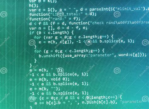 Coding Programming Source Code Screen Stock Image Image Of Bits Binary 52209561